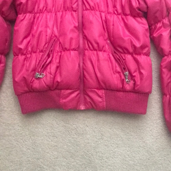 Justice | Jackets & Coats | Justice Bright Pink Puffy Coat W Fur Hood ...